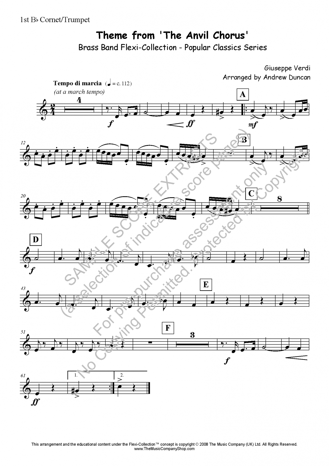 Anvil Chorus from Il Trovatore – The Music Company