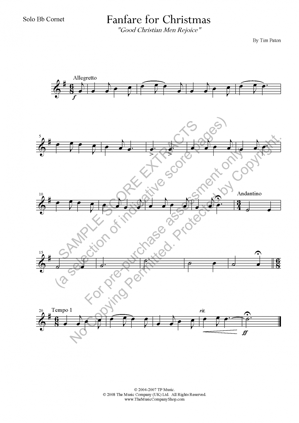 Fanfare for Christmas – The Music Company
