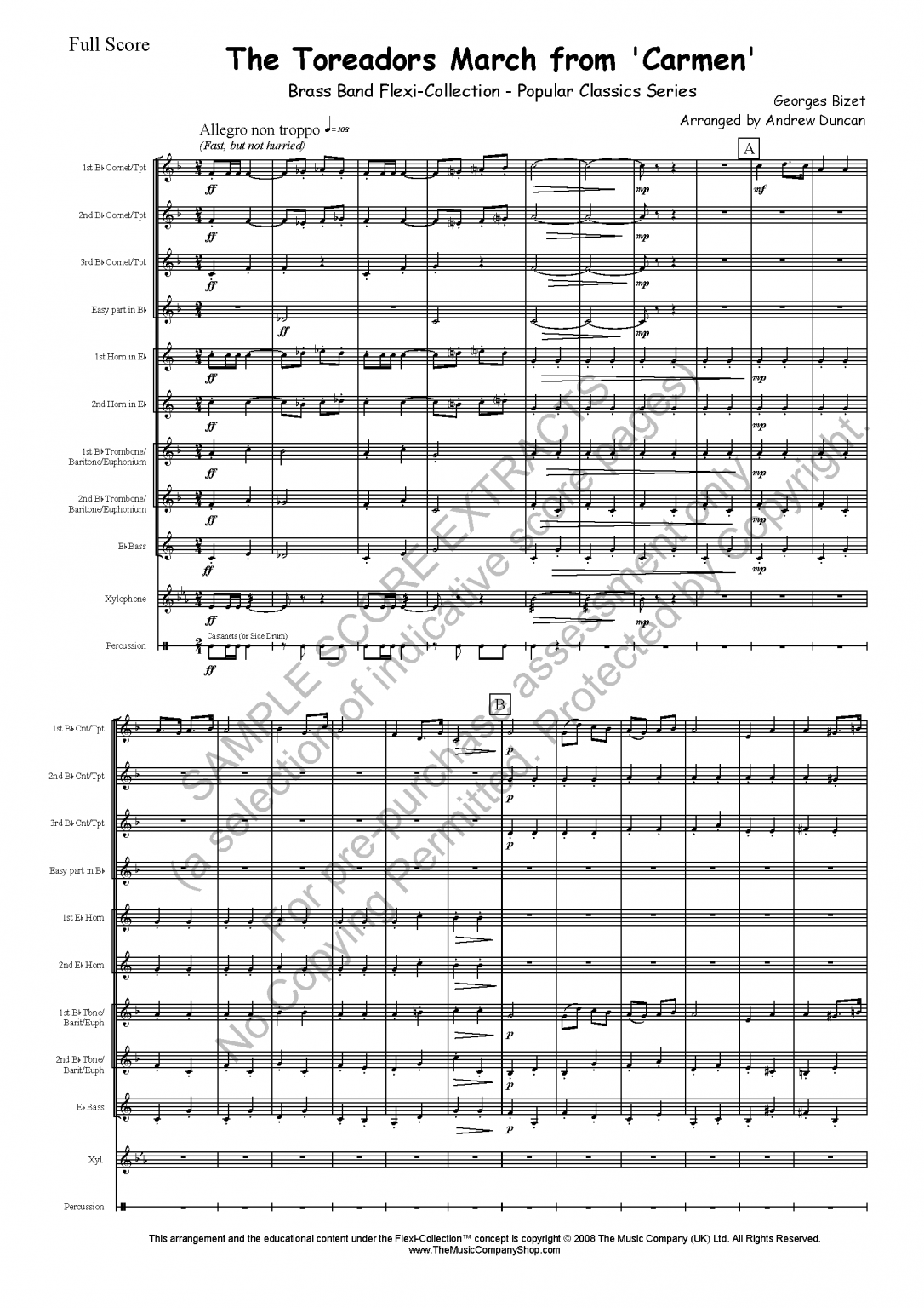 Toreador’s March from Carmen – The Music Company